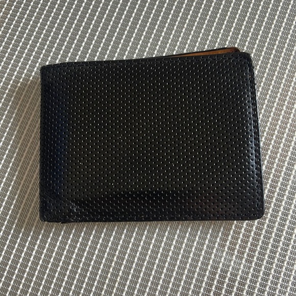 J. Fold | Other | Used J Fold Perforated Mens Leather Wallet In Black ...